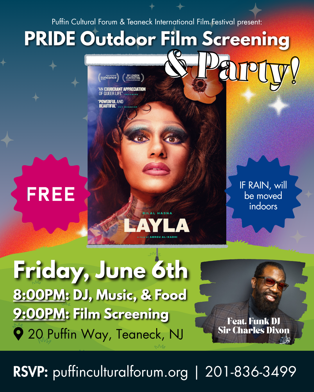 PRIDE Outdoor Film Screening & Party: LAYLA - The Puffin Cultural Forum